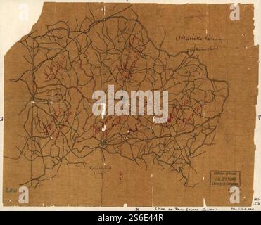 (Map of Prince Edward County, Va Stock Photo - Alamy