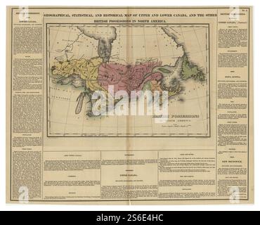 Geographical, Statistical, and Historical Map of Upper and Lower Canada ...