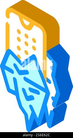 frozen calls of call center icon color illustration Stock Vector Image ...