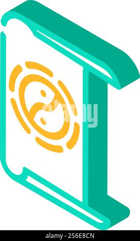 yoga relax isometric icon vector illustration color Stock Vector Image ...