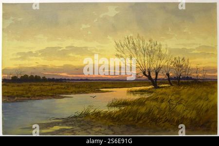 The Approach of Evening by George Emerick Essig Stock Photo - Alamy