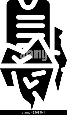 frozen calls of call center glyph icon vector illustration Stock Vector ...