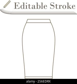 Skirt dress icon simple vector. Fashion suit. Uniform school Stock ...