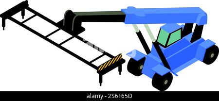 Stacker icon. Isometric of stacker vector icon for web design isolated ...