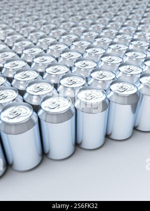 An image of many silver soda cans six pack Stock Photo - Alamy
