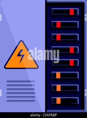 Turn breaker switch icon. Cartoon of turn breaker switch vector icon ...