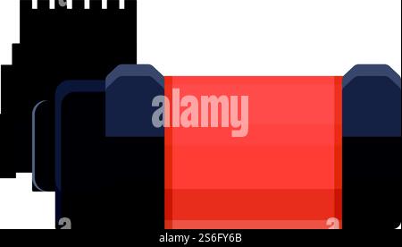 Pneumatic compressor icon. Cartoon of pneumatic compressor vector icon ...