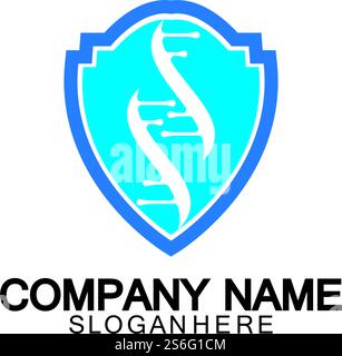 DNA shield logo icon design-vector Stock Vector Image & Art - Alamy