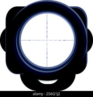 cross scope sniper cartoon vector illustration Stock Vector Image & Art ...