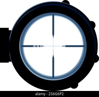 Telescopic sight target icon. Cartoon of Telescopic sight target vector ...