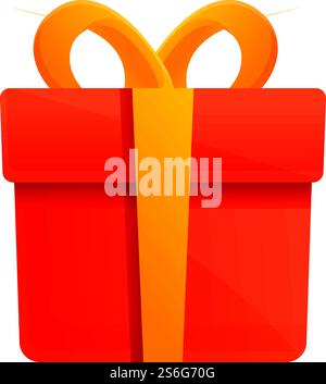 Gift box interface icon. Cartoon of Gift box interface vector icon for ...