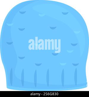 Knitting cap icon. Warm hat with pompom. Kid winter headware isolated ...