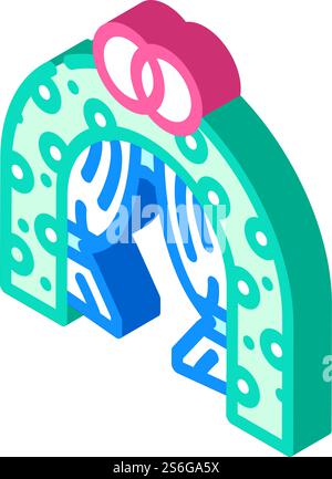 wedding event isometric icon vector illustration color Stock Vector ...