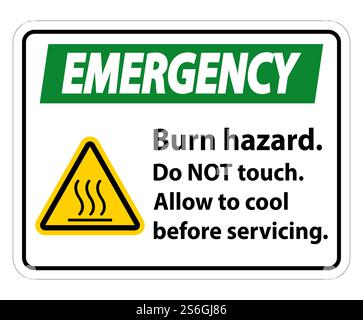 Emergency do not touch sign label on transparent background,vector ...