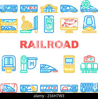 Train logo. Railway transport symbols collection recent vector stylized ...