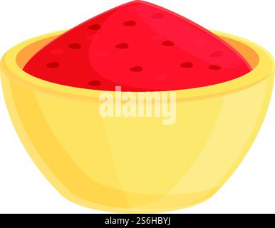powder paprika red cartoon vector illustration Stock Vector Image & Art ...