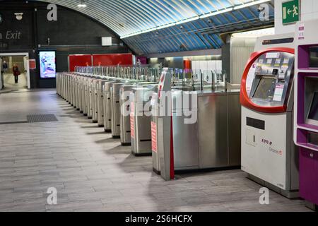 Automatic ticket machine at a metro station in Madrid, Spain Stock ...