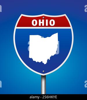 Cleveland, Ohio Highway Sign Stock Photo - Alamy