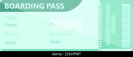 Tour boarding pass icon. Cartoon of Tour boarding pass vector icon for ...