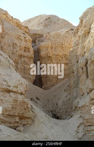 Marl stone formations. Eroded cliff made of marl. Marl is a calcium ...
