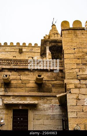 The exterior of Jaisalmer Fort, aka Sonar Quila or the Golden Fort, is ...