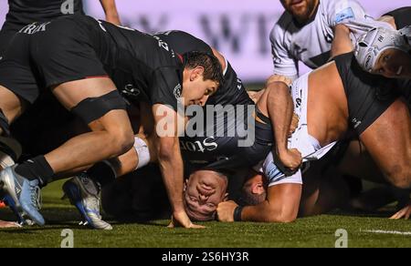Rhys Carre of Saracens Rugby during the Friendly Game match between ...