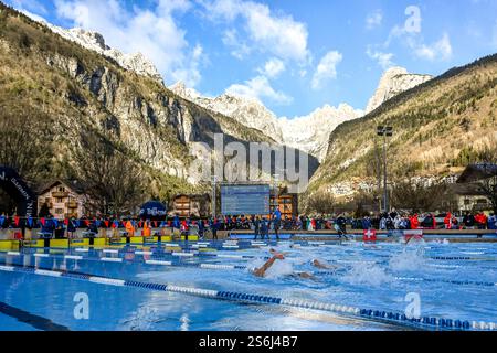 Athletes compete in the 50m Backstroke Men Heats during the IISA 6th ...