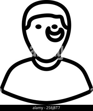 Criminal Man Icon. Editable Bold Outline With Color Fill Design. Vector ...
