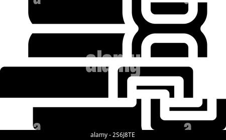 support structures, beams and channels building material icon doodle ...