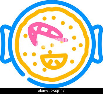 paella spain meal icon color illustration Stock Vector Image & Art - Alamy