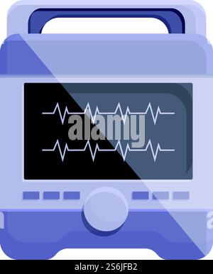 Pacemaker defibrillator icon. Cartoon of Pacemaker defibrillator vector ...