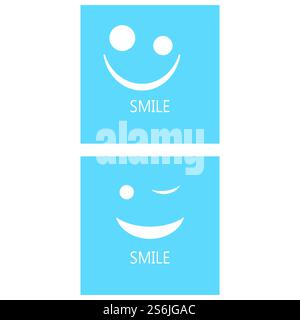 Smile happy face vectorillustration simple design Stock Vector Image ...
