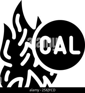 Burning calories black vector icon Stock Vector Image & Art - Alamy