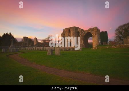 Kinloss abbey forres moray scotland Stock Photo - Alamy