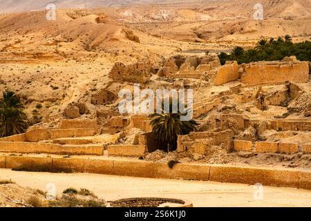 Ruins of the old town of Mides destroyed by flooding. Mides ...