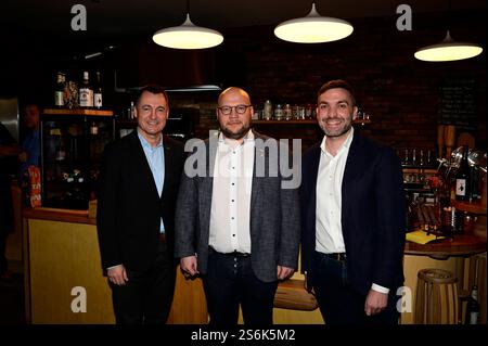 Torsten Herbst, Toralf Einsle und Konstantin Kuhle beim Neujahrsempfang ...