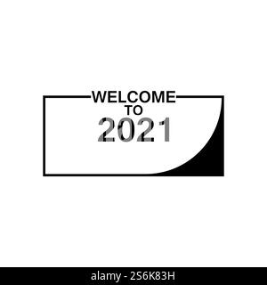 welcome 2021, goodbye 2020 Celebration Design, Vector illustration ...