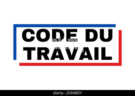 French labor code book called code du travail in French Stock Photo - Alamy