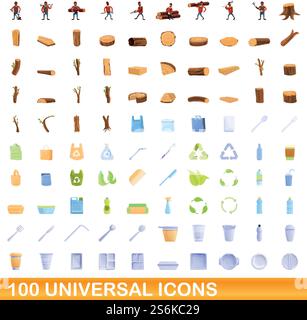 Recycle and packaging icon set. The universal recycling symbols. Flat vector illustration Stock ...