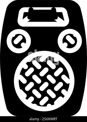 radio dynamic glyph icon vector illustration Stock Vector Image & Art ...