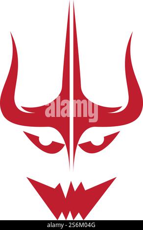 Devil logo ilustration vector template Stock Vector Image & Art - Alamy