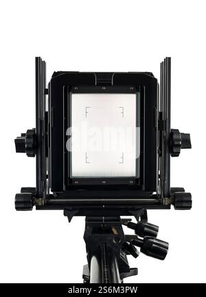 Large format film camera, isolated on white background Stock Photo - Alamy
