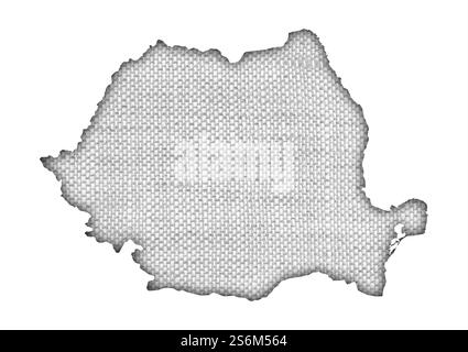 Map of Romania on texture Stock Photo - Alamy