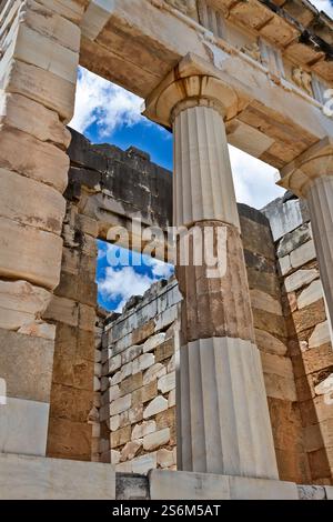 The Athenian Treasury at Delphi, Greece, showcasing its impressive ...