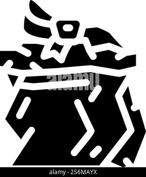 damaged gift glyph icon vector illustration Stock Vector Image & Art ...