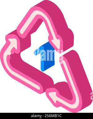 once reusing plastic packaging line icon vector. once reusing plastic ...