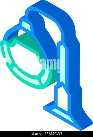 hanging chair isometric icon vector. hanging chair sign. isolated ...