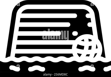 Water polo black glyph icon Stock Vector Image & Art - Alamy