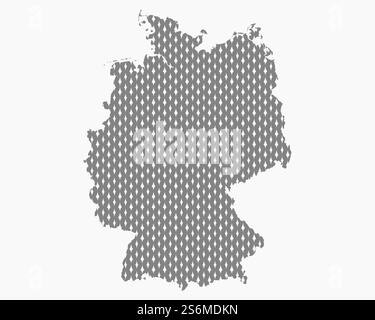 Map of Germany in right-hand meshes Stock Photo - Alamy