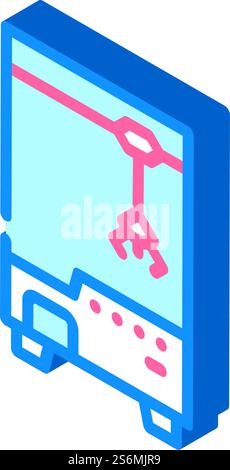 play toy machine with crane isometric icon vector illustration Stock ...